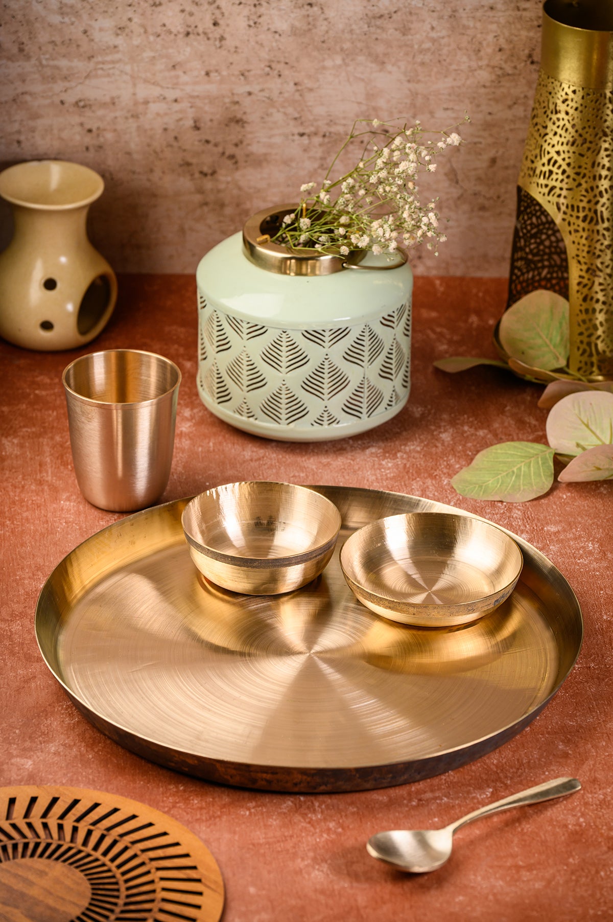 Kansa Dinner Set Hand-beaten | Kansa Thali Set | Kansawala