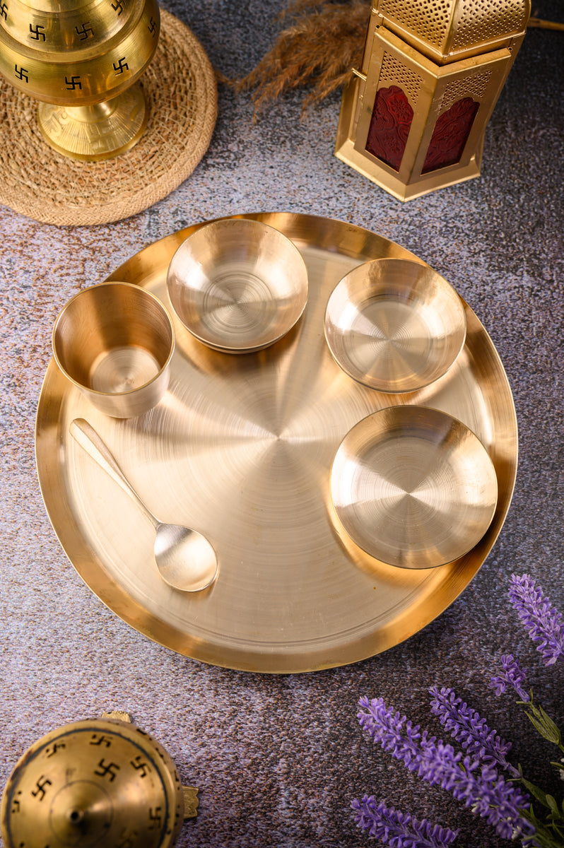 Bronze Luxury Dinner Sets | Kansa Serving Ware – Kansawala