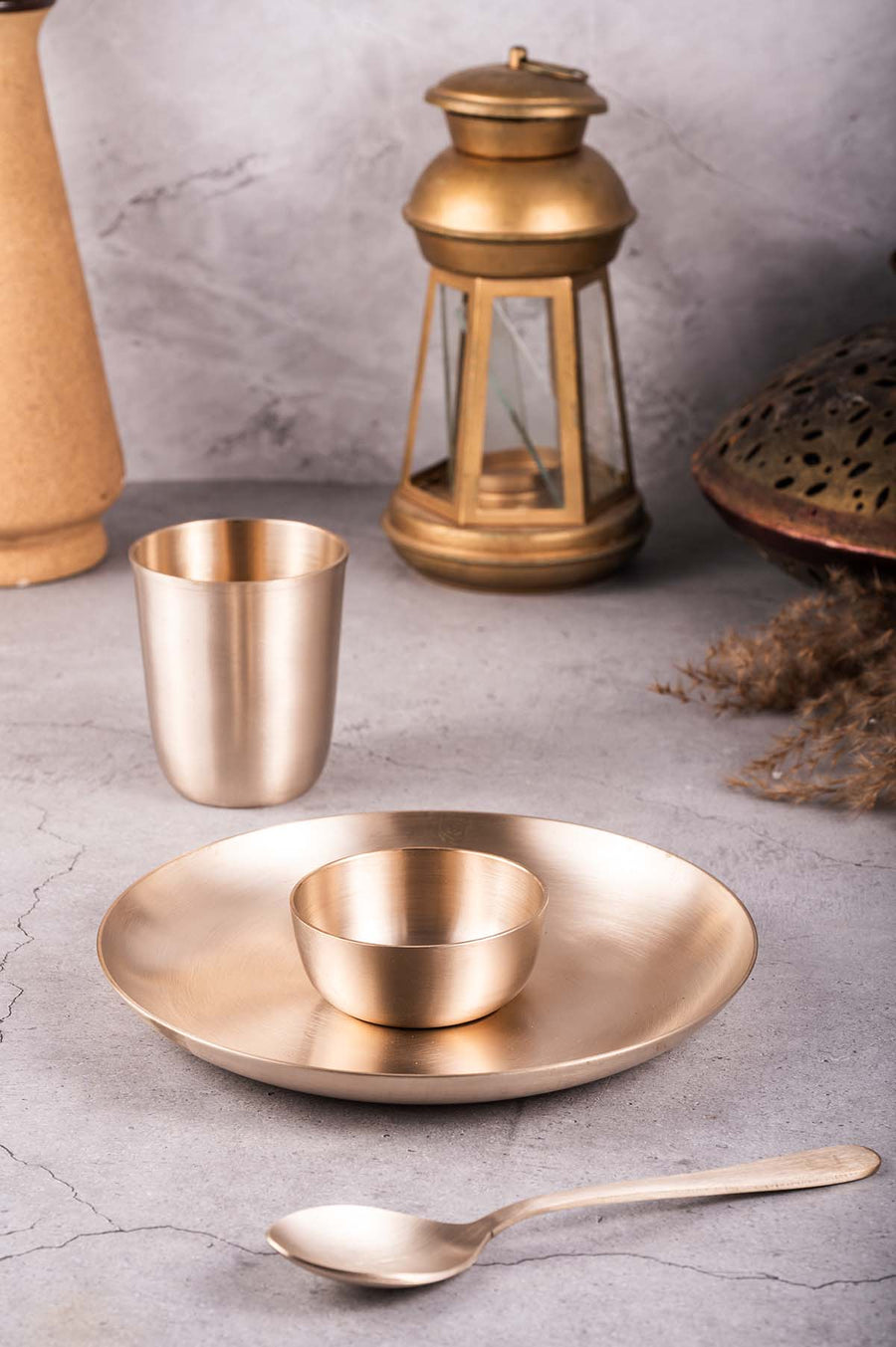 Bronze Luxury Dinner Sets | Kansa Serving Ware – Kansawala