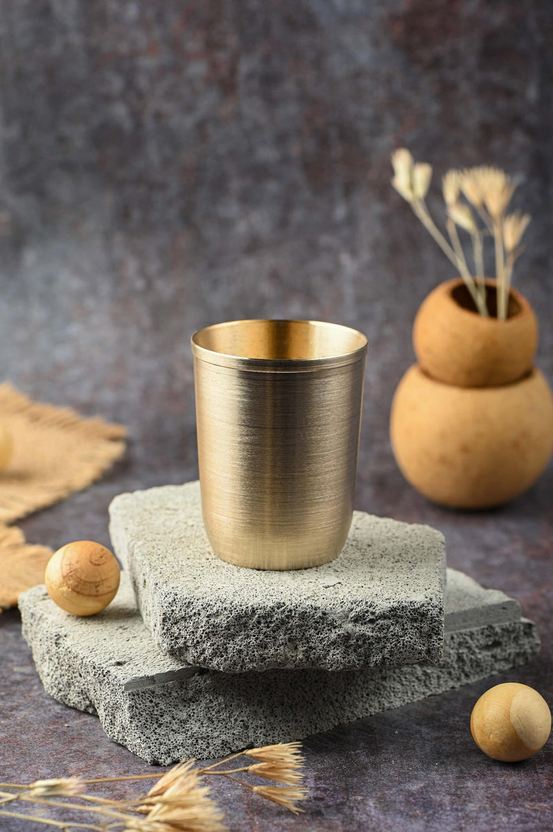 Kansawala Bronze Baby Drinking Glass | Kansa Small Glass