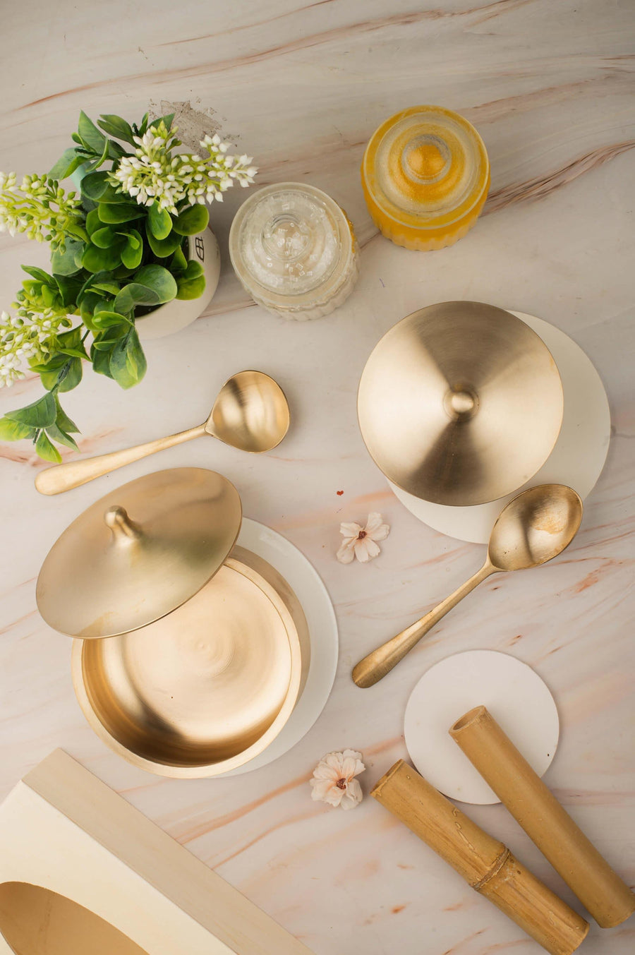 Bronze Luxury Dinner Sets | Kansa Serving Ware – Kansawala